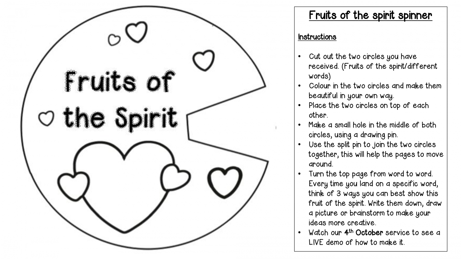 Fruits of the Spirit spinner – St Mary's Ewell